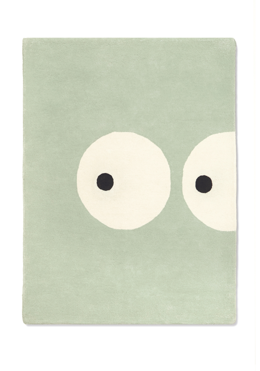 Tapis enfant Zoeils Vert Pâle – bleuu-studio